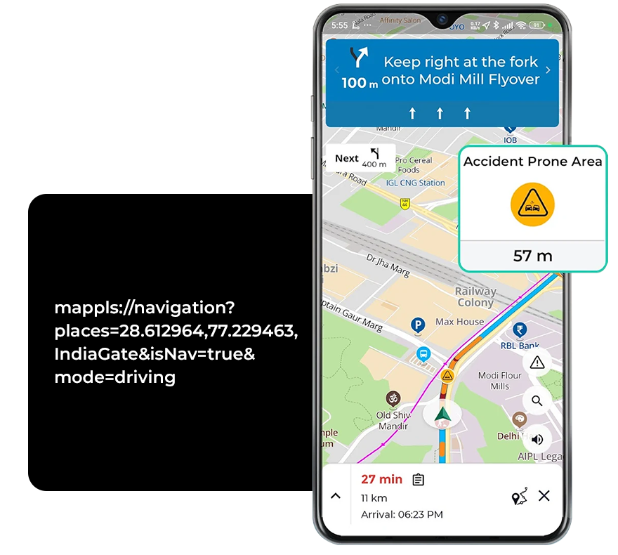Mappls App API | Embeddable Deep Links from Mappls App
