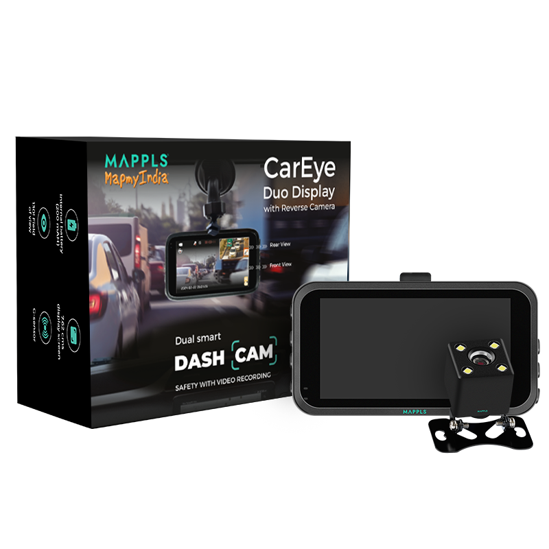 Buy careye duo display with reverse camera from MapmyIndia Store